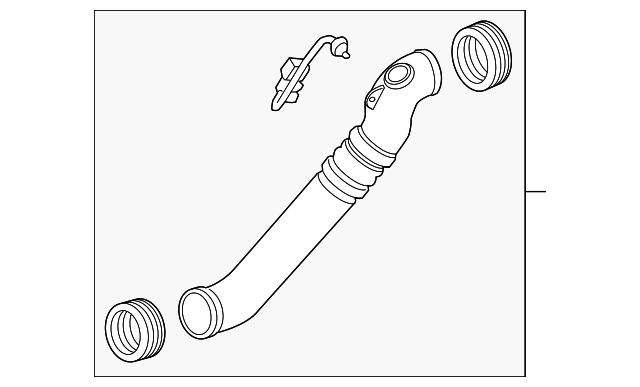 2017-2019 GM Intercooler Outlet Air Hose 84189332 GM | GMPartsDirect.com