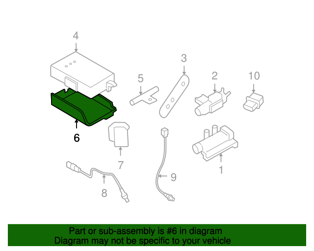 31425-3L500 - Vapor Canister Bracket 2006-2011 Hyundai ...