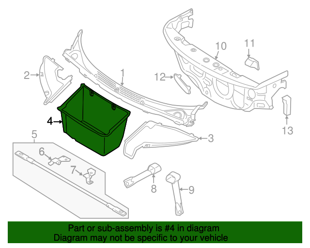 Genuine BMW 51-64-7-360-388 | Storage Compartment | FREE Shipping on ...