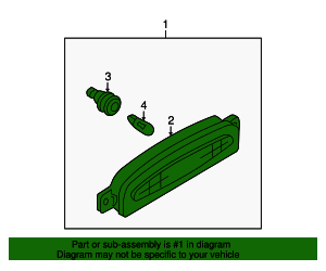 2007-2009 Mazda 3 High Mount Lamp BS4J-51-580 | OEM Parts Online