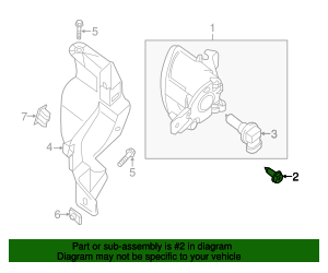 2008-2019 Nissan Fog Lamp Assembly Screw 01456-00451 | TascaParts.com