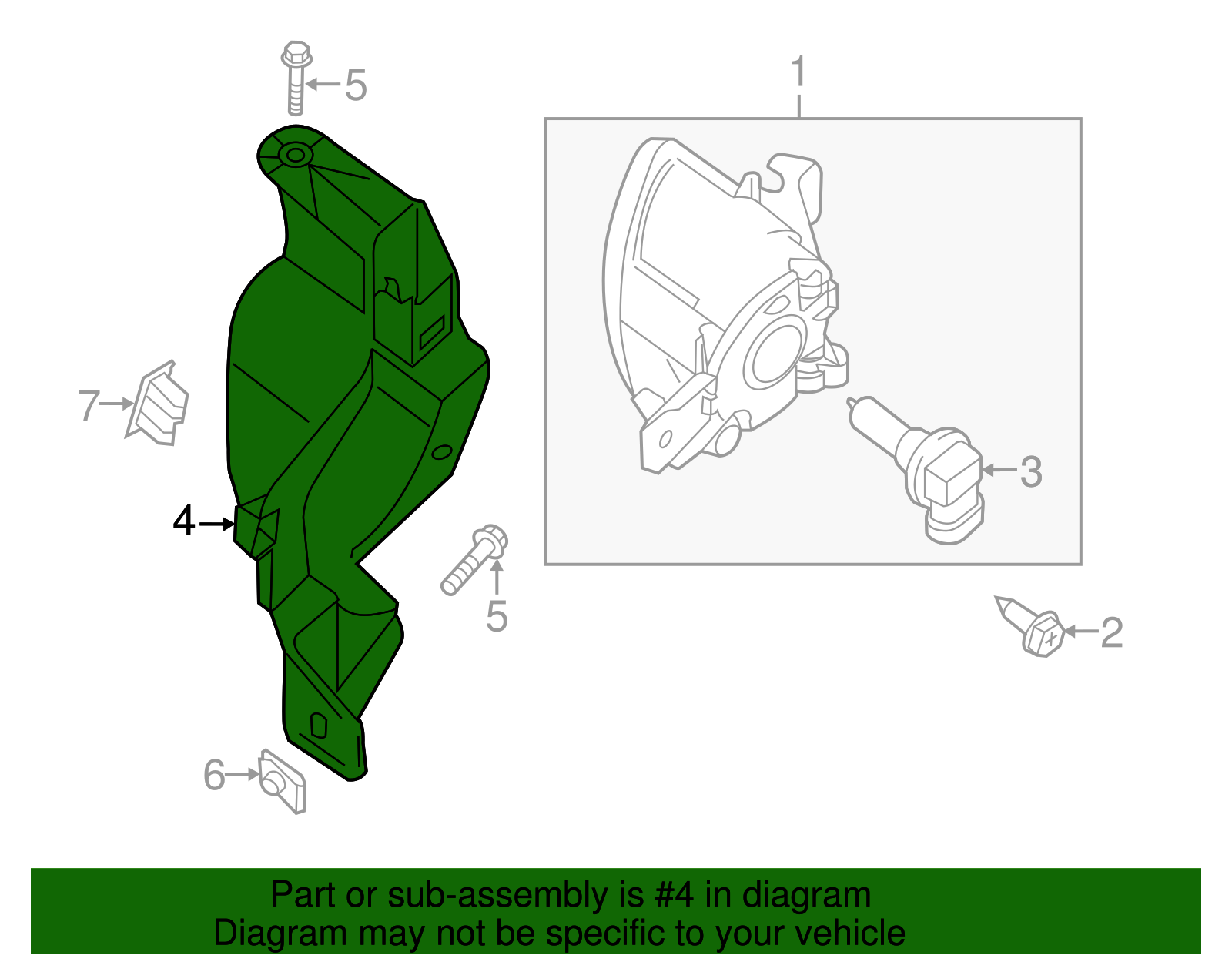 2013-2016 Nissan Pathfinder Lamp Bracket 26910-3JA0A | Bill Kay Nissan ...