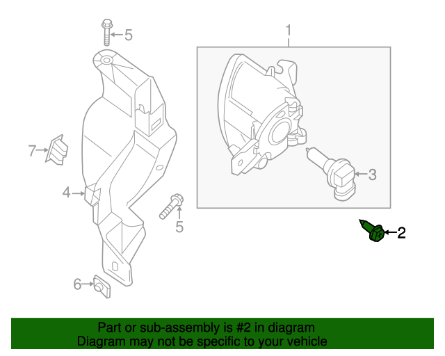 2008-2019 Nissan Fog Lamp Assembly Screw 01456-00451 | TascaParts.com