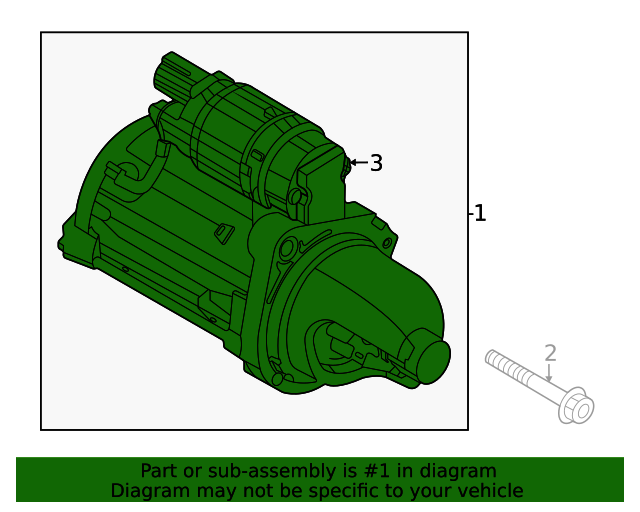 2020-2024 Hyundai Starter Motor 36100-2S000 | AutoNationParts.com