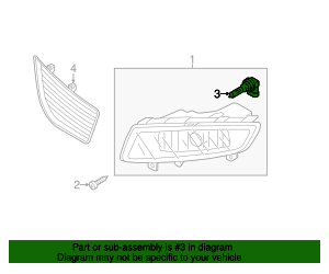 2007-2022 Volkswagen Fog Lamp Bulb N-105-295-01 | VW Direct Auto Parts