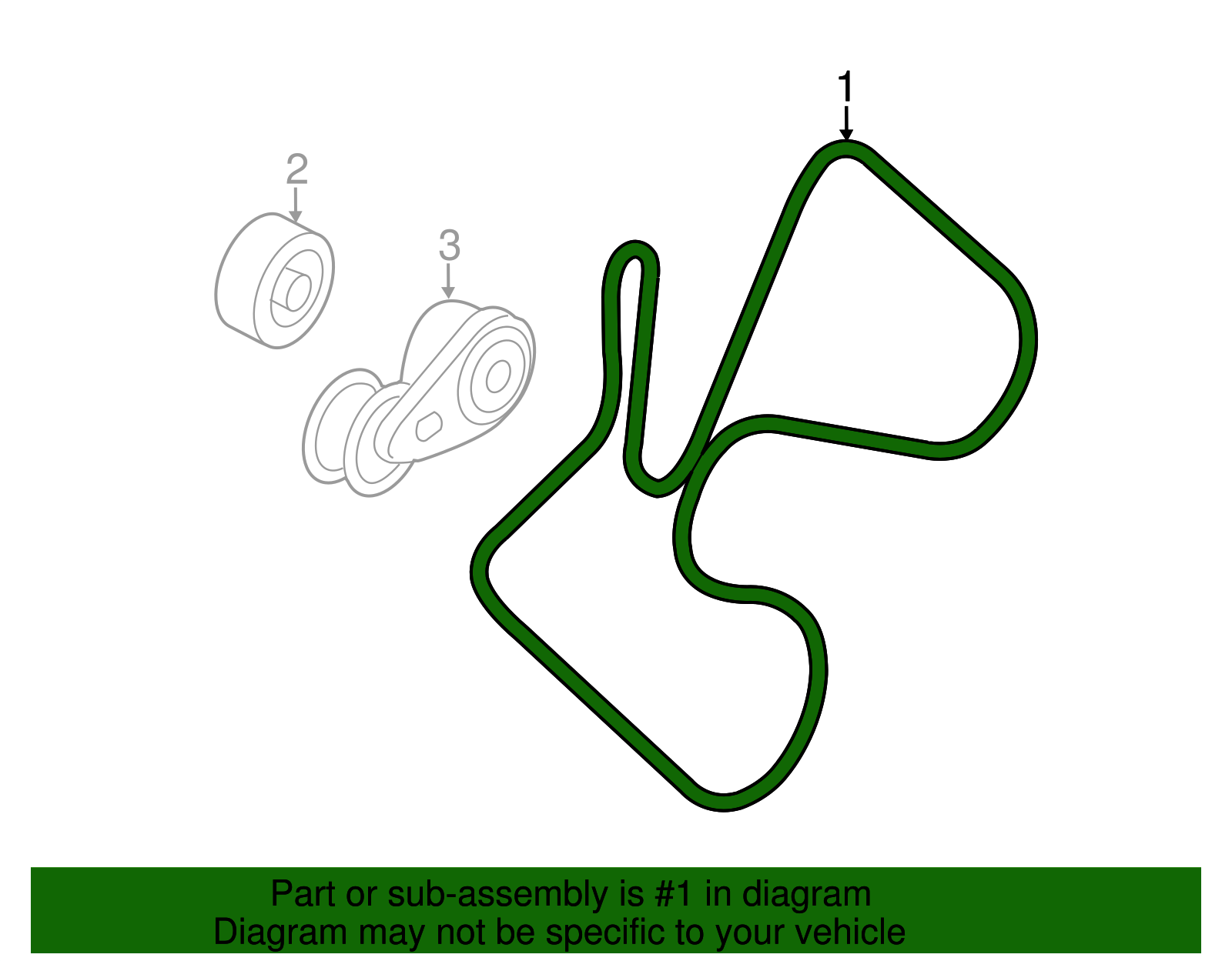 12656797 - OEM GM Serpentine Belt | GMPartsCenter.net | GM Parts Center