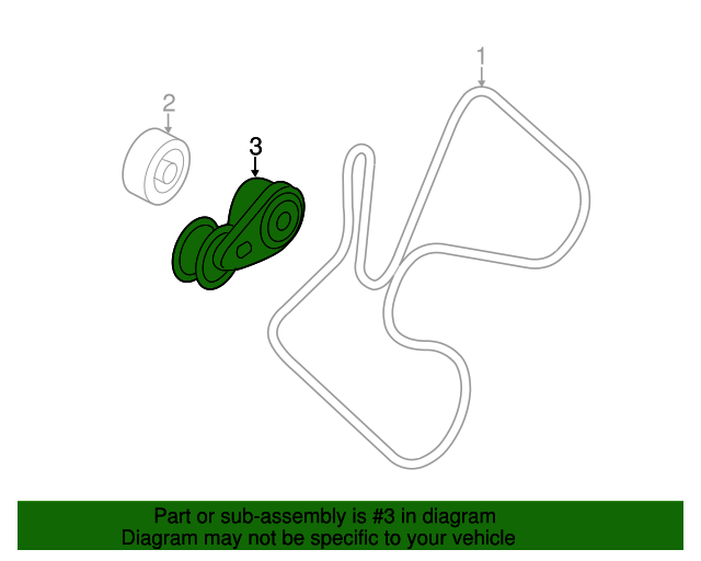 2017-2024 GM Drive Belt Tensioner 12673657 GM | GMPartsDirect.com