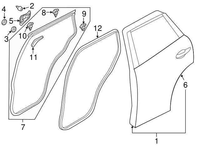 2013-2016 Mazda CX-5 Outer Panel KD53-72-031 | Mazda-Parts