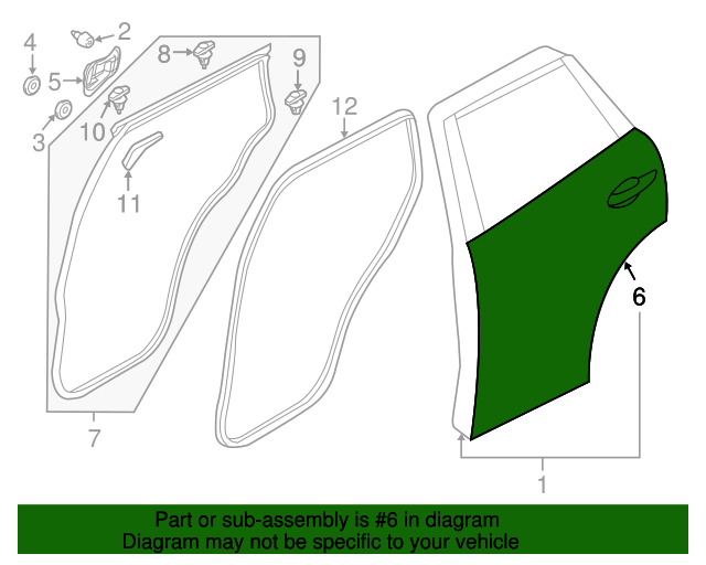 2013-2016 Mazda CX-5 Outer Panel - Passenger Side (RH) KD53-72-031 ...