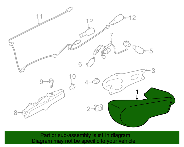 2013-2020 Subaru BRZ Tail Lamp 84912CA072 | Subaru Parts Store
