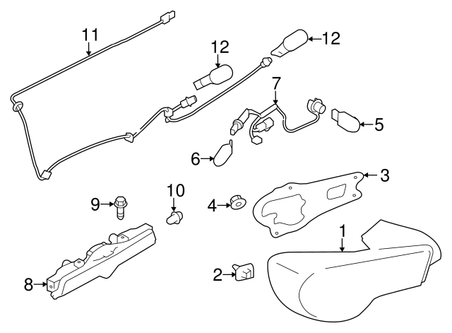 84931CA011 - Tail Light Harness 2013-2016 Subaru BRZ | AutoNation Parts