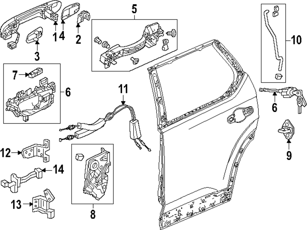 72184-T90-A01 - 2023-2025 Honda Pilot - Rear Seal | Genuine Honda Parts