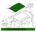 Genuine Porsche 95B-867-562-A |Headliner Trim | FREE Shipping on Most ...