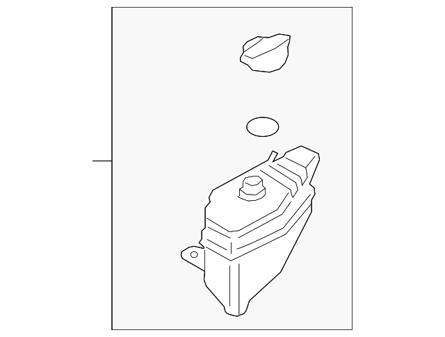 Genuine Reservoir Tank for 2019-2021 Hyundai | Part# 25430-S1000 ...