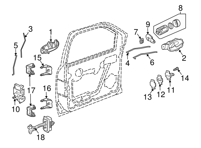 2002-2005 GM Check,Frt S/D 15196109 | GM Parts Center