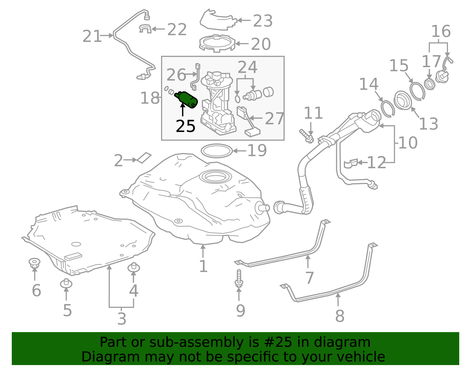 Genuine Toyota Fuel Pump part# 23221-37040 for 2020-2022 Toyota ...
