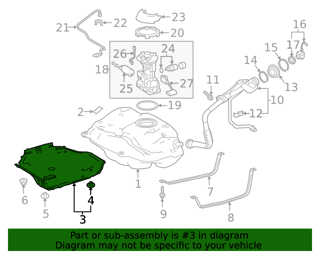 77641-0A010 - Fuel Tank Shield 2022-2024 Toyota | AutoNation Parts