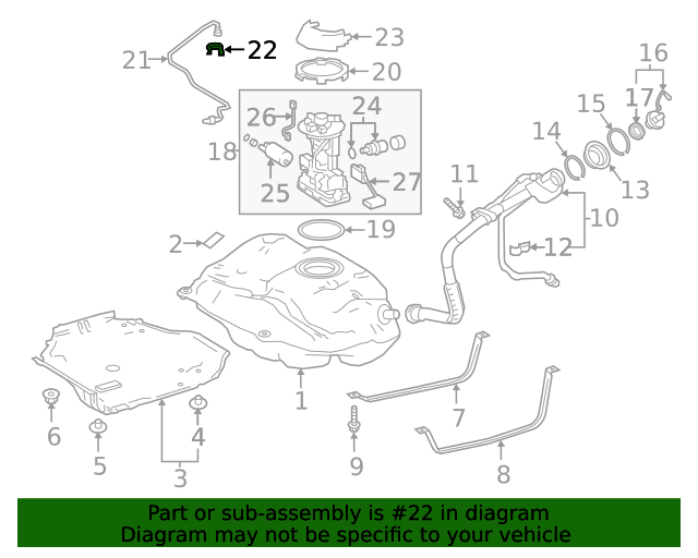 77241-02010 - Tube Clip - 2004-2023 Toyota | OEM Genuine Toyota Parts