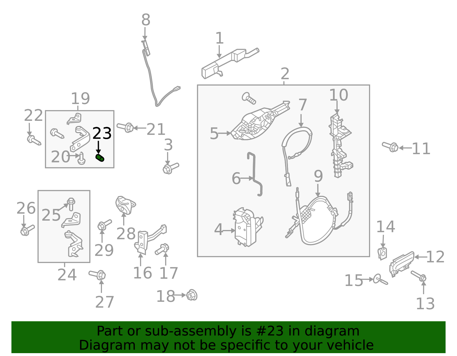 2015-2025 Ford Upper Hinge Nut -W714618-S300 | TascaParts.com