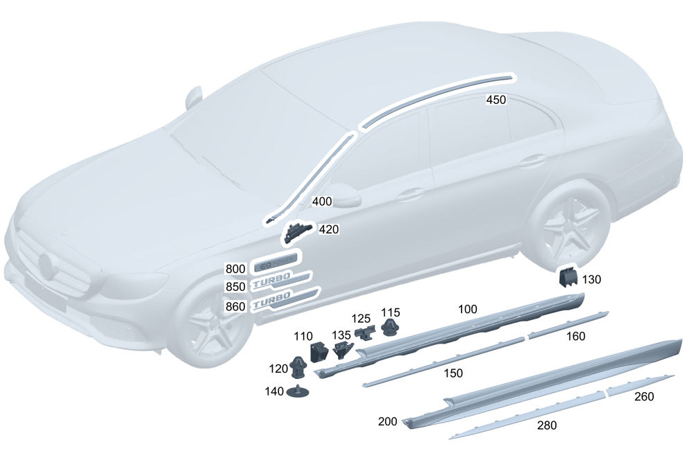 206-690-05-00 - Trim Strip 2015-2025 Mercedes-Benz | Mercedes-Benz USA ...