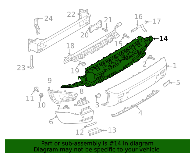 Genuine OEM Outer Reinforced Part# LR129731 Fits 2020-2023 Land Rover ...