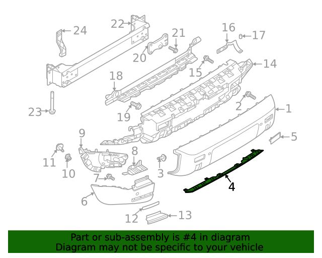 LR135961 - Primed Tow Eye Cover 2020-2023 Land Rover | Land Leaping ...