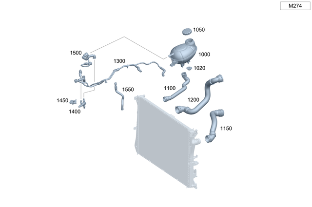 205-501-82-01 - Coolant Hose 2015-2021 Mercedes-Benz | Mercedes-Benz ...