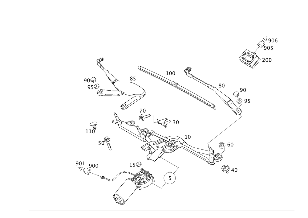 211-820-29-45 - Parts Kit, Wiper Blade 1994-2012 Mercedes-Benz | MB ...