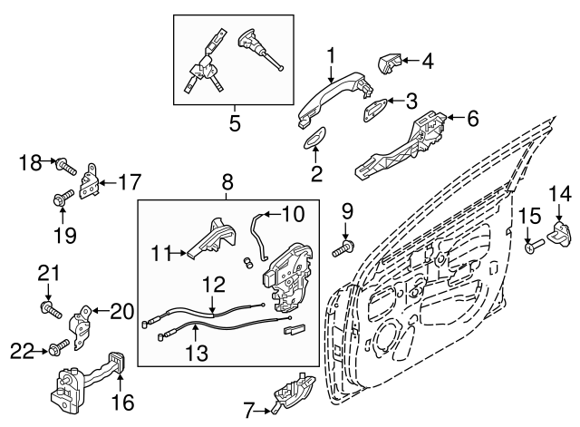 81970-H8A00 - Lock Cylinder 2018-2021 Kia Rio | Kia.Parts Store