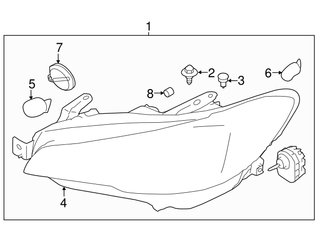 84002VA265 - Headlight Assembly 2018-2021 Subaru | AutoNation Parts