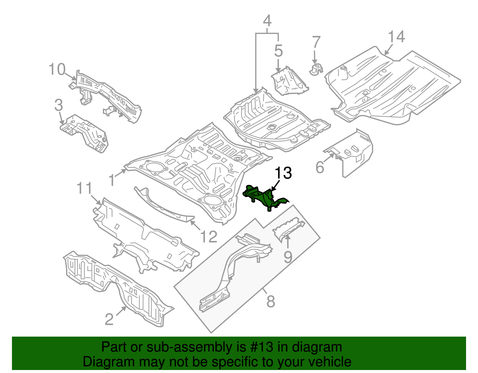 2007-2015 Infiniti Muffler Bracket 74560-JK00B | Faulkner Infiniti of ...