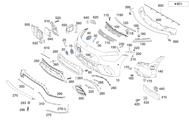 290-540-86-10 - Electrical Wiring Harness For 2019-2024 Mercedes-Benz ...
