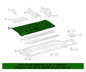 1776103901 - Floor Pan 2019-2021 Mercedes-Benz | Mercedes-Benz USA Parts