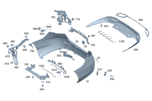 Rear Bumper for 2022 Mercedes-Benz C300 | Mercedes-Benz USA Parts