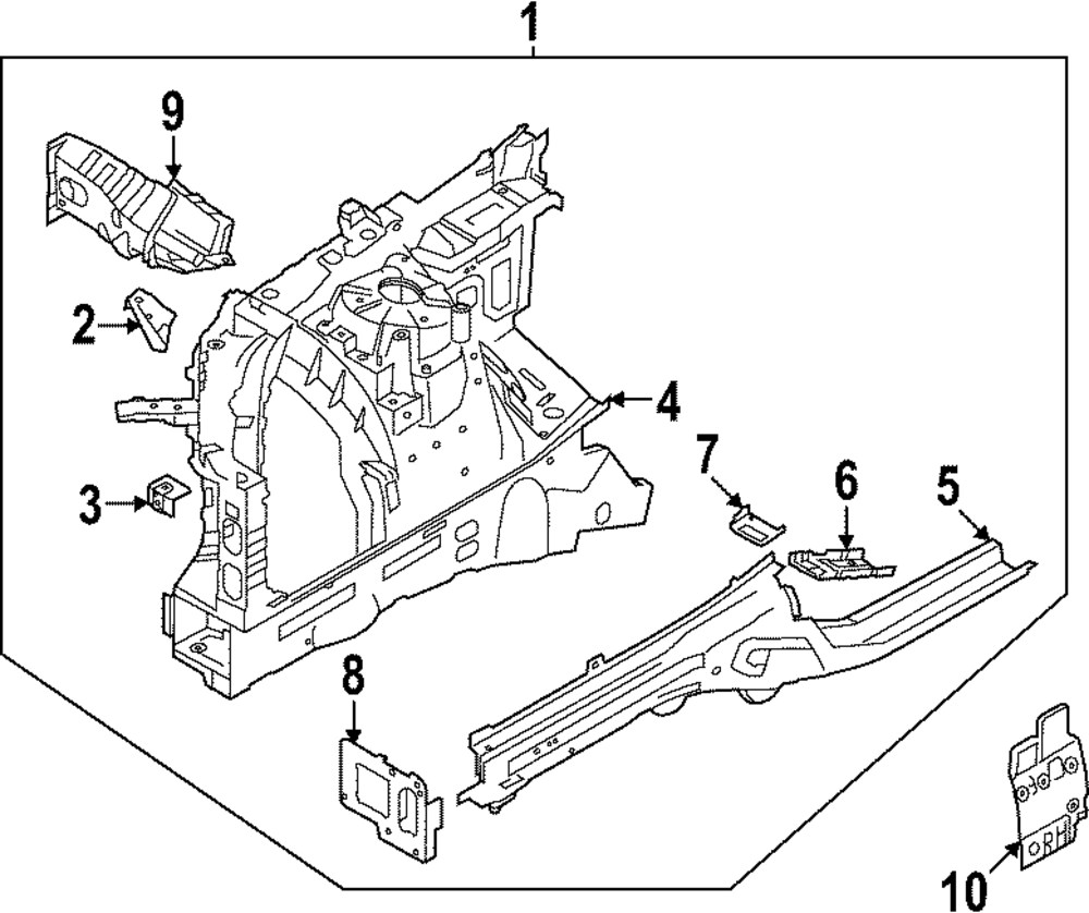 Hyundai - 64601-IY000 - Inner Rail - 2024-2025 Genesis GV70 | OEM ...