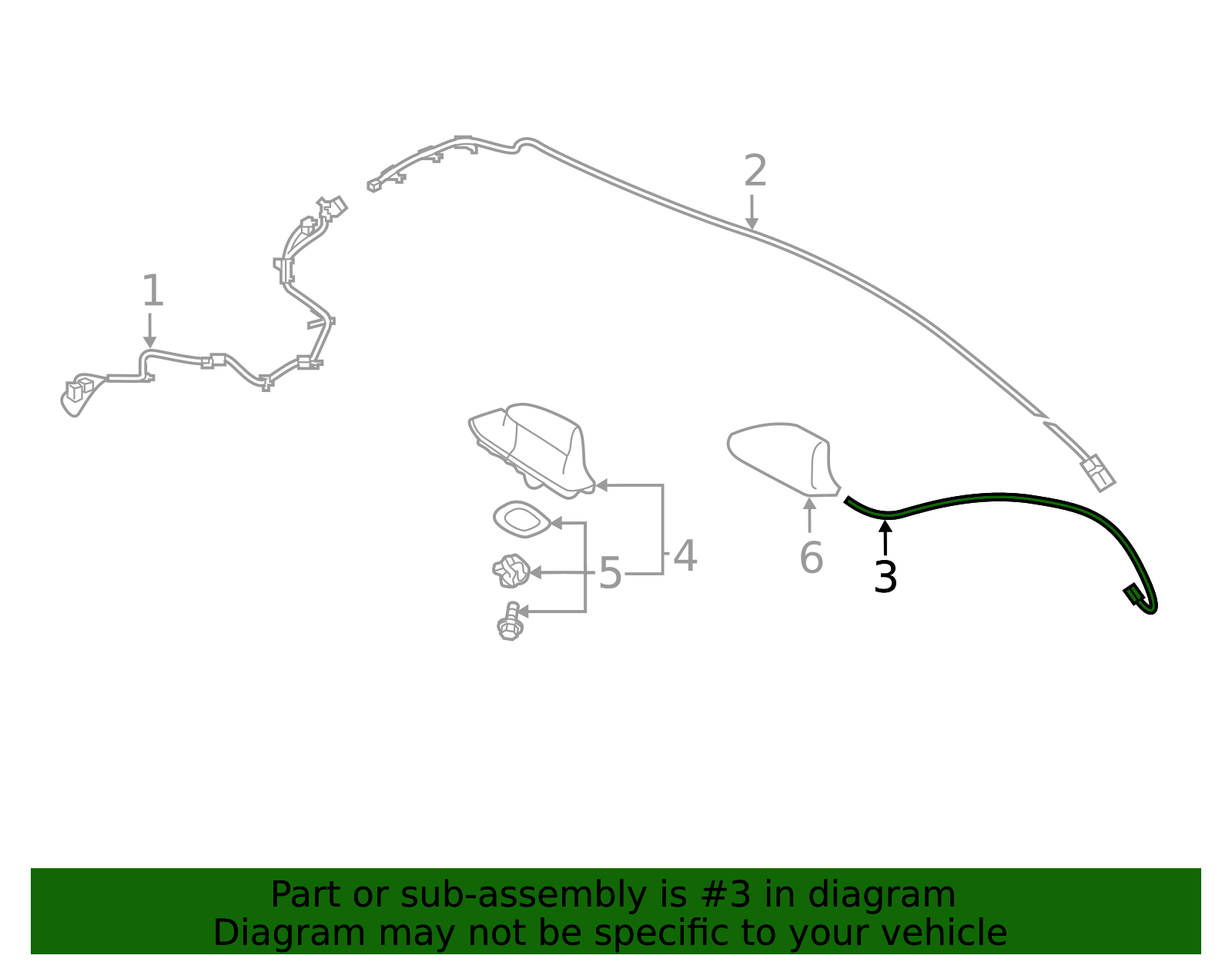 86101-02W40 - 2023-2024 Toyota Corolla - Antenna Cable | Discount Parts ...