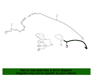 Genuine Toyota Antenna Cable part# 86101-12M30 for 2021-2022 Toyota ...