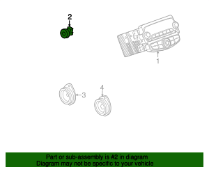 13240950 - Radio Speaker Tweeter 2010-2022 GM | AutoNationParts.com