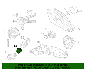 2019-2025 BMW | Mount Insulator | 22327953115 | BMW OEM Parts Store