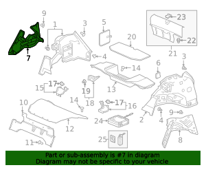 74641-TRV-A00 - Insulator, R Rear Wheelhouse 2017-2021 Honda Clarity ...