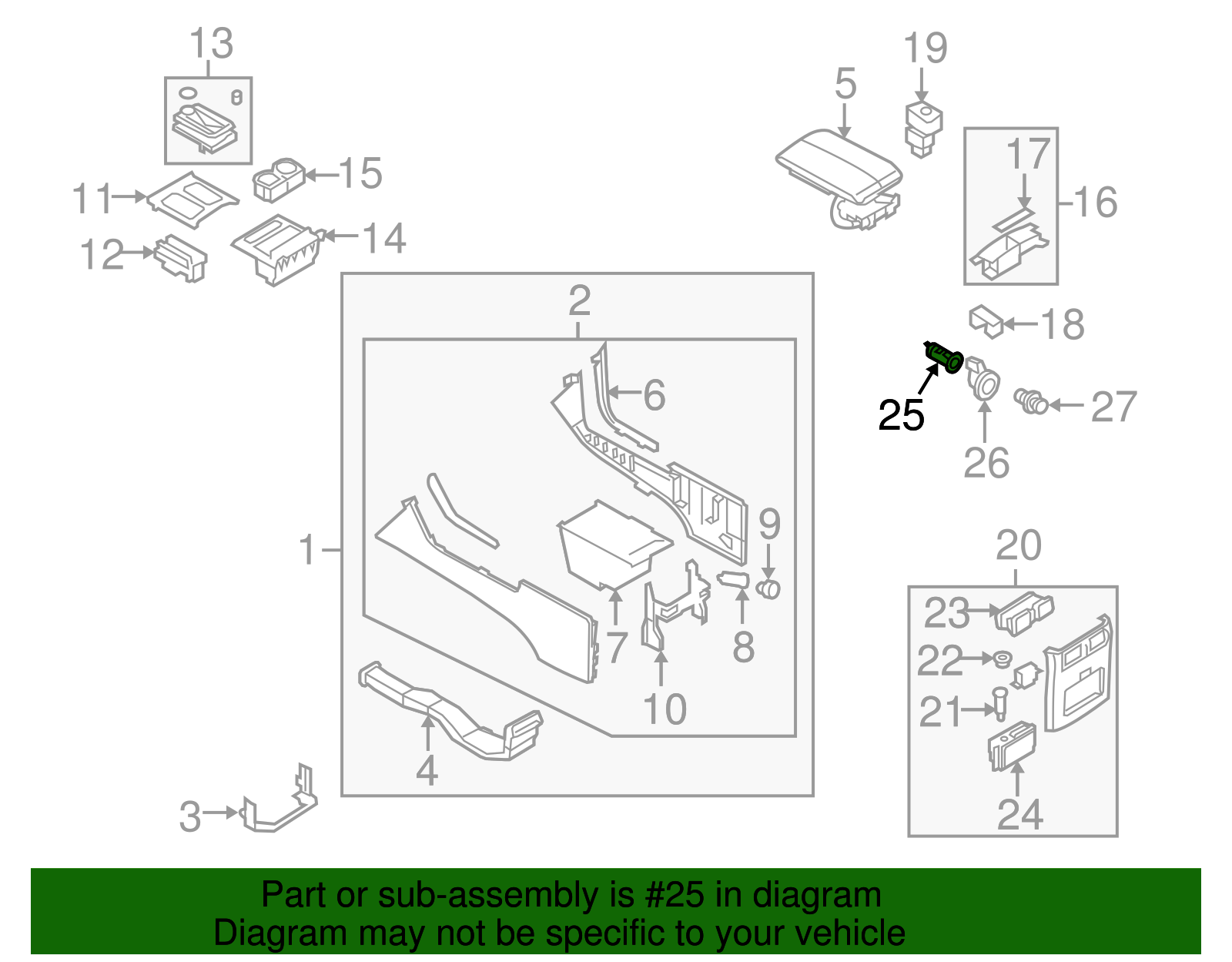 2002-2010 Infiniti Lighter Assembly 25331-AG001 | Faulkner Infiniti of ...