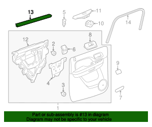 22832143 - OEM GM Belt W'strip | GMPartsCenter.net | GM Parts Center