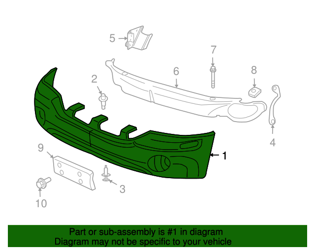 2004-2007 Buick Rainier F Fascia 12335748 | TascaParts.com