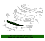 2011-2016 Chevrolet Front Bumper Fascia Lower Deflector 95212249 ...