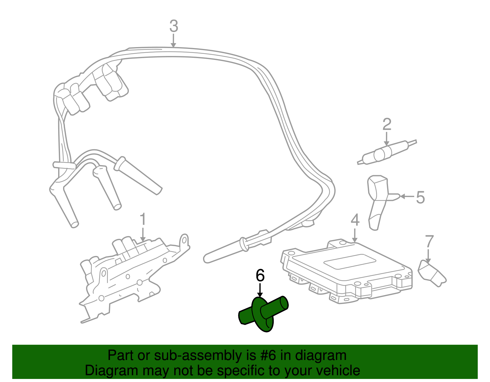 2006-2011 GM Engine Crankshaft Position Sensor 12598208 | NewGMParts.com