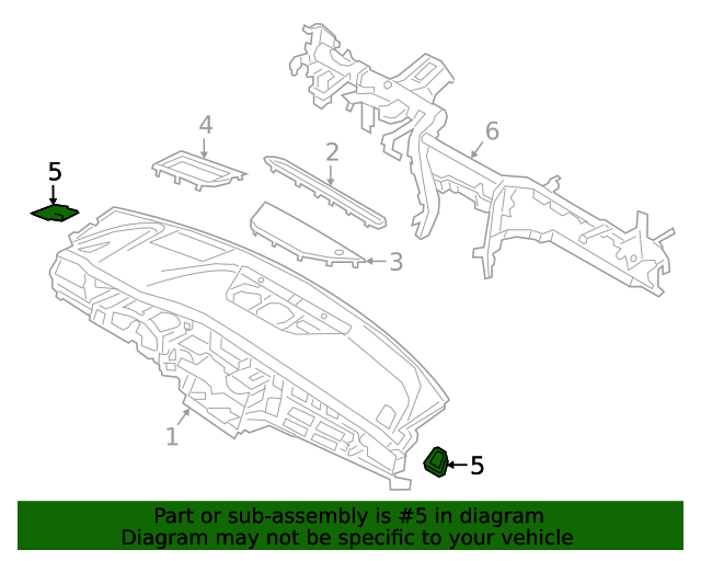 2019-2023 Genesis G70 Nozzle Assembly-Side Defroster Right-hand 97393 ...