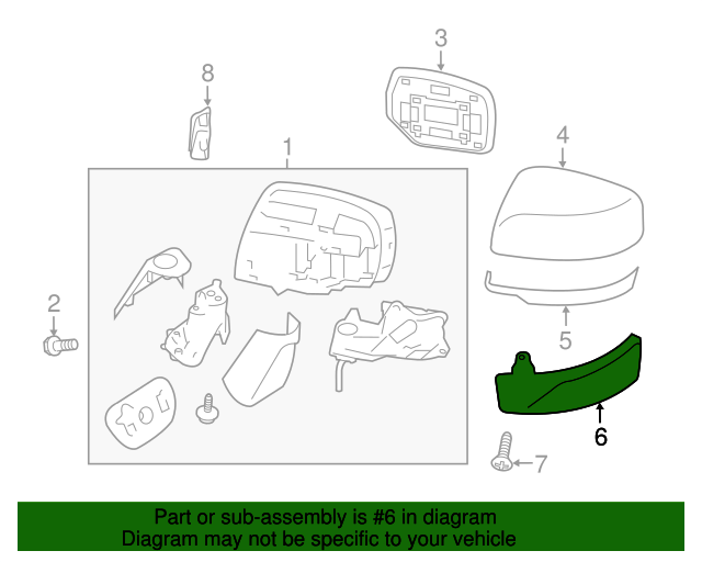 2017-2023 Subaru Signal Lamp 84401FL000 | Subaru Parts For You