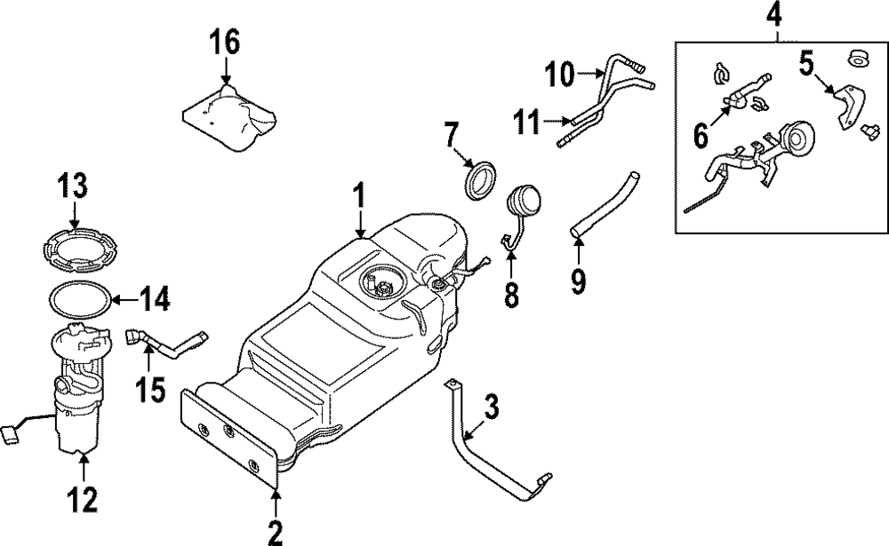 2022-2025 Nissan Frontier Drain Hose 18791-9BU1A | My Nissan Part