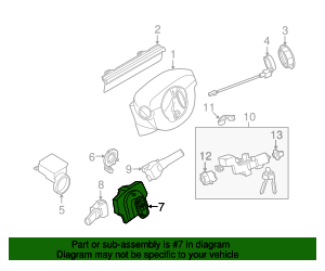 2007-2012 Nissan 2007-2012 Nissan Murano Rogue Steering Column Clock ...