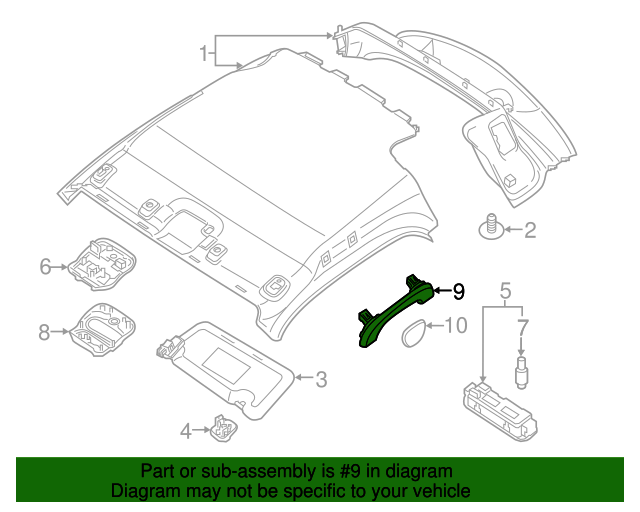 4538100041 - Grip Handle 2016-2019 Smart | Mercedes-Benz USA Parts